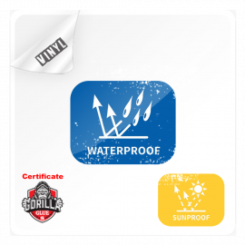 Vinyl 100% UV and Waterproof